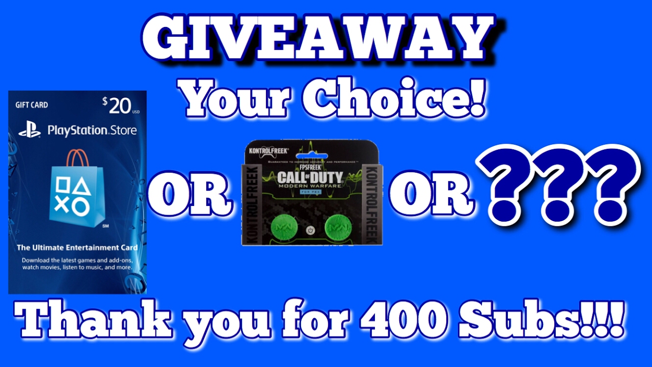 NEW GIVEAWAY!! (PSN CODE OR KONTROLFREEK) - YouTube