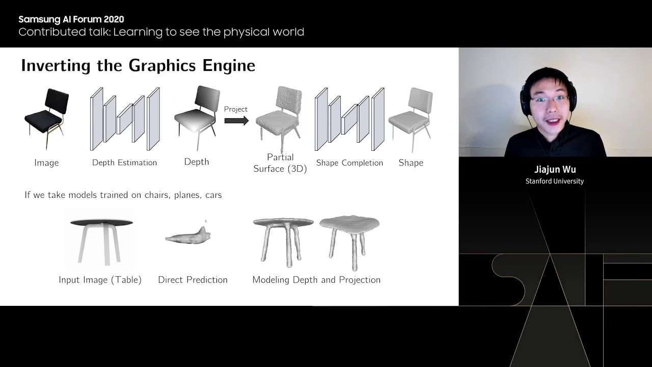 15 SAIF 2020 Day 1 AI Researcher of the Year Jiajun Wu Samsung - YouTube