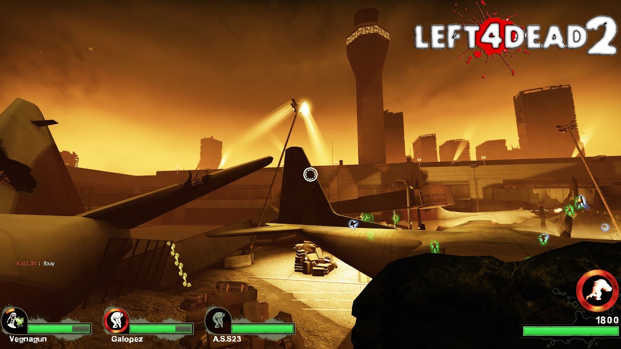 Left 4 dead 2 Dead Air Versus Survivors Aeroline Charger :D - YouTube