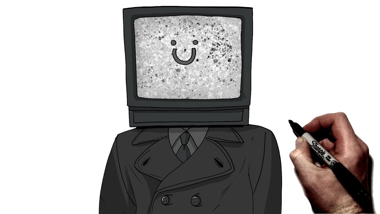 How To Draw TV Man | Step By Step | Skibidi Toilet - YouTube