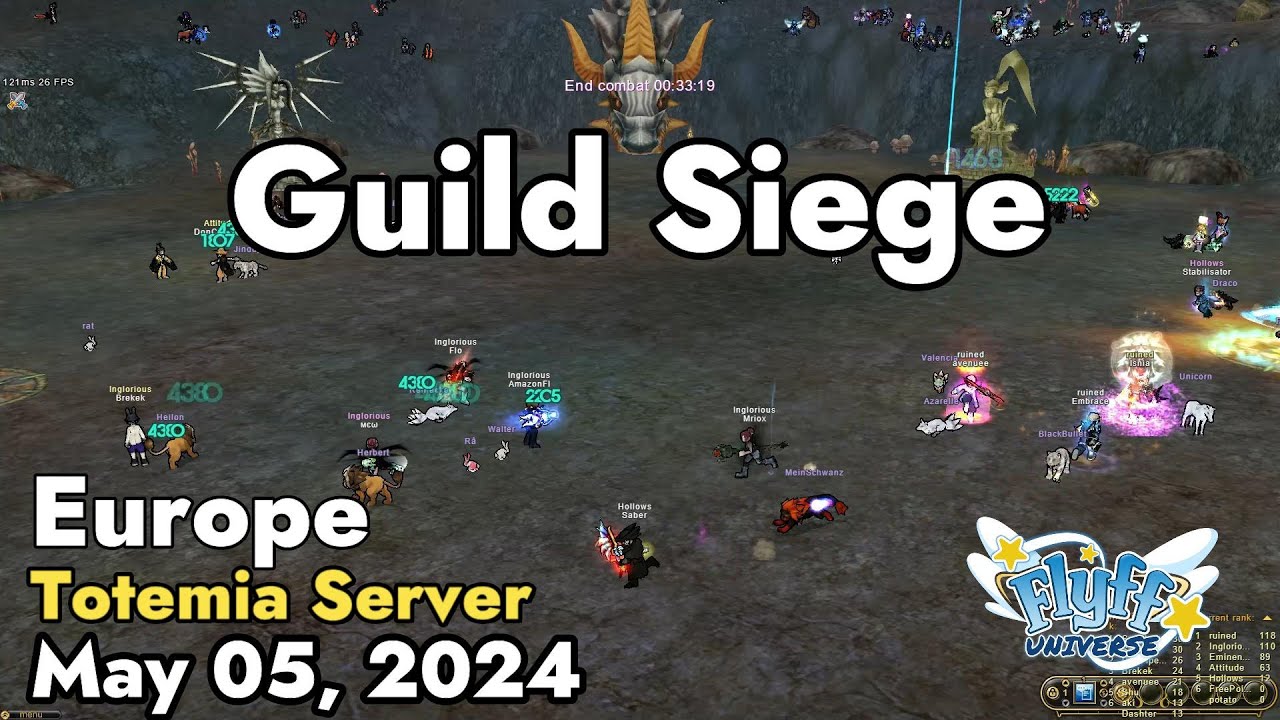 Guild Siege (Totemia) May 05, 2024 | Flyff Universe - YouTube