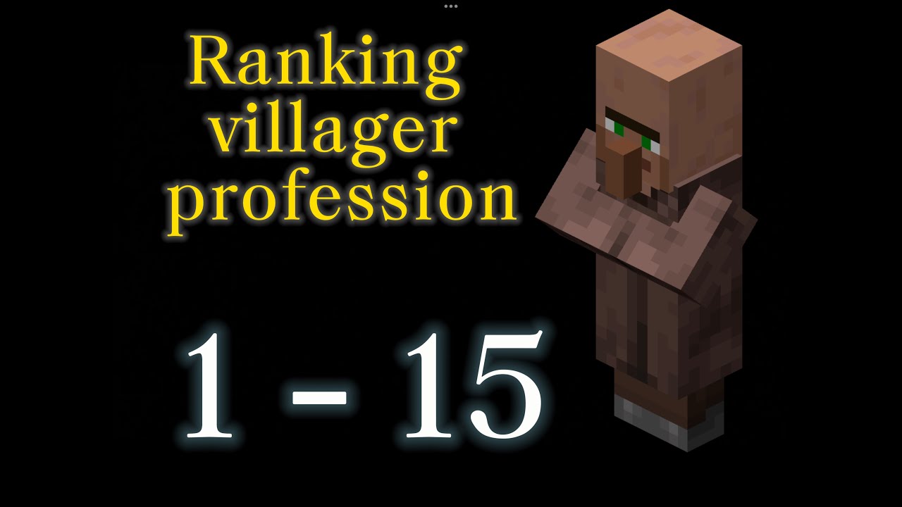 Ranking every villager profession - YouTube