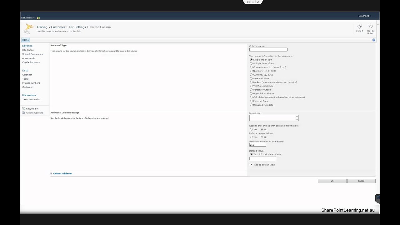 How To Create A List In SharePoint 2010 YouTube How To Create A List In SharePoint 2010 YouTube
