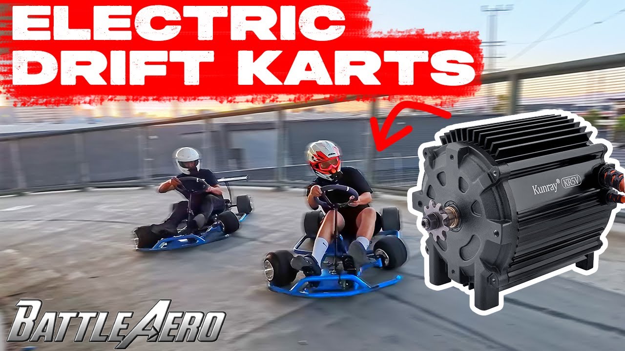 NEW KUNRAY KR5V on Battle Aero Electric Drift Kart | INSANE 72V DRIFT KART - YouTube