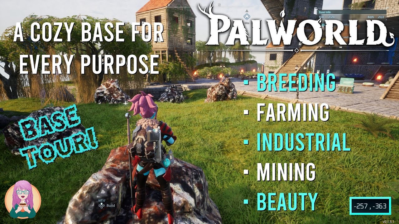 Tour of Palworld's Best Base for Industry, Mining, Beauty and Pampered ...