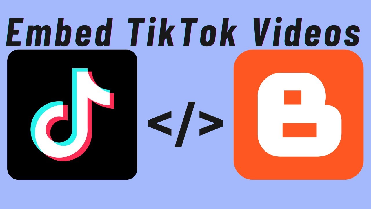 How to embed tiktok video in blogger website - YouTube