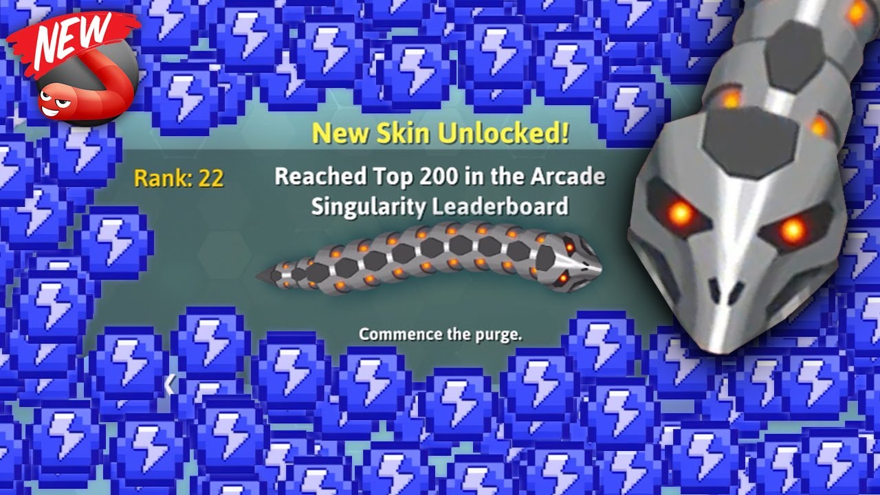 SNAKE IO 🐍 SPATY OMG ! Arcade Singularity New Boss SN-8000 Skin ...
