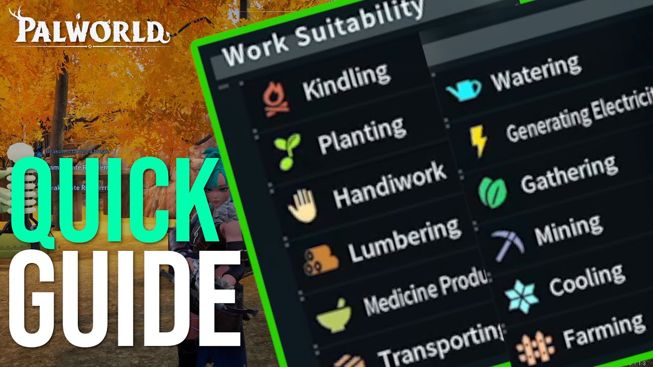 Palworld - Quick Guide to Pal Job's - YouTube