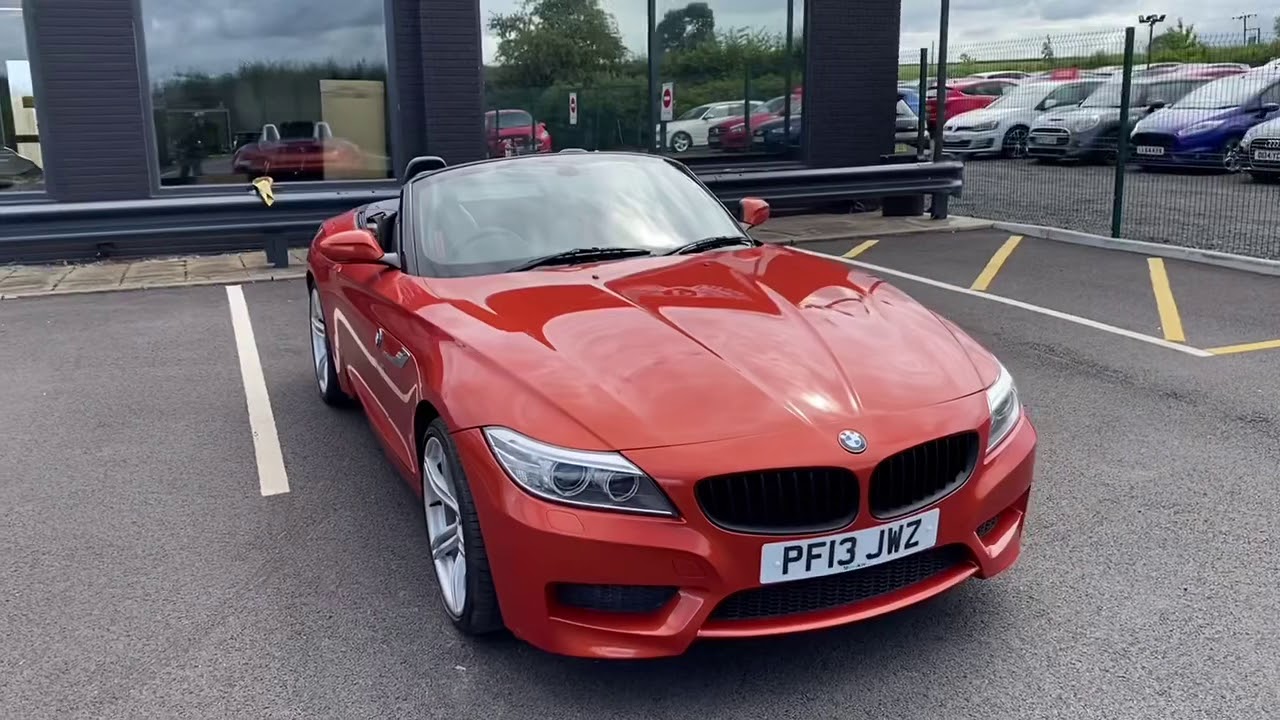 2013 BMW Z4 Sdrive 18i Msport 155bhp orange - YouTube