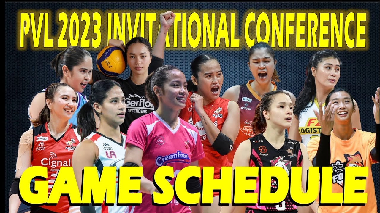 PVL 2023 INVITATIONAL CONFERENCE GAMES SCHEDULE • Mga Bagong Team Na ...
