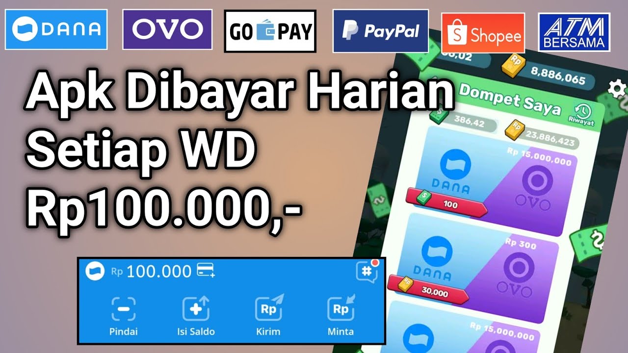 Bisa WD Rp100.000,- Tiap Hari || Apk Penghasil Uang Tercepat Tahun 2022 - YouTube