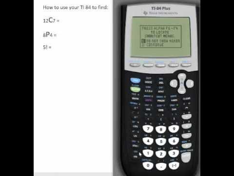 Combinations and Permutations Using TI 84 - YouTube