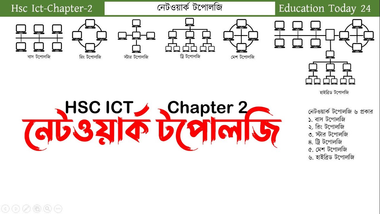 নেটওয়ার্ক টপোলজি hsc ict chapter 2 || network topology || - YouTube