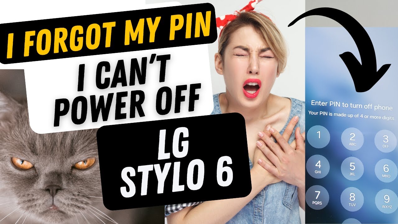 LG Phone Won't Turn Off Without Pin - LG Stylo 6 - How to Turn Off LG ...