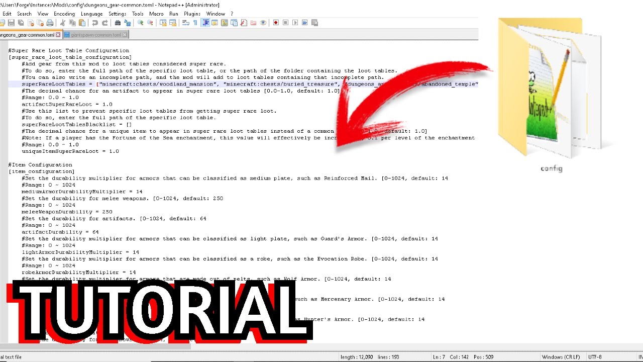Configurar archivo Config en Modpacks - Minecraft - YouTube