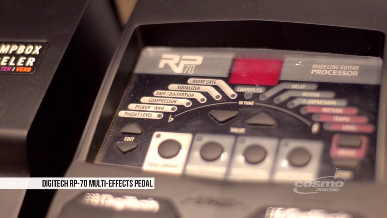 Digitech RP70 Multi Effects Pedal - YouTube