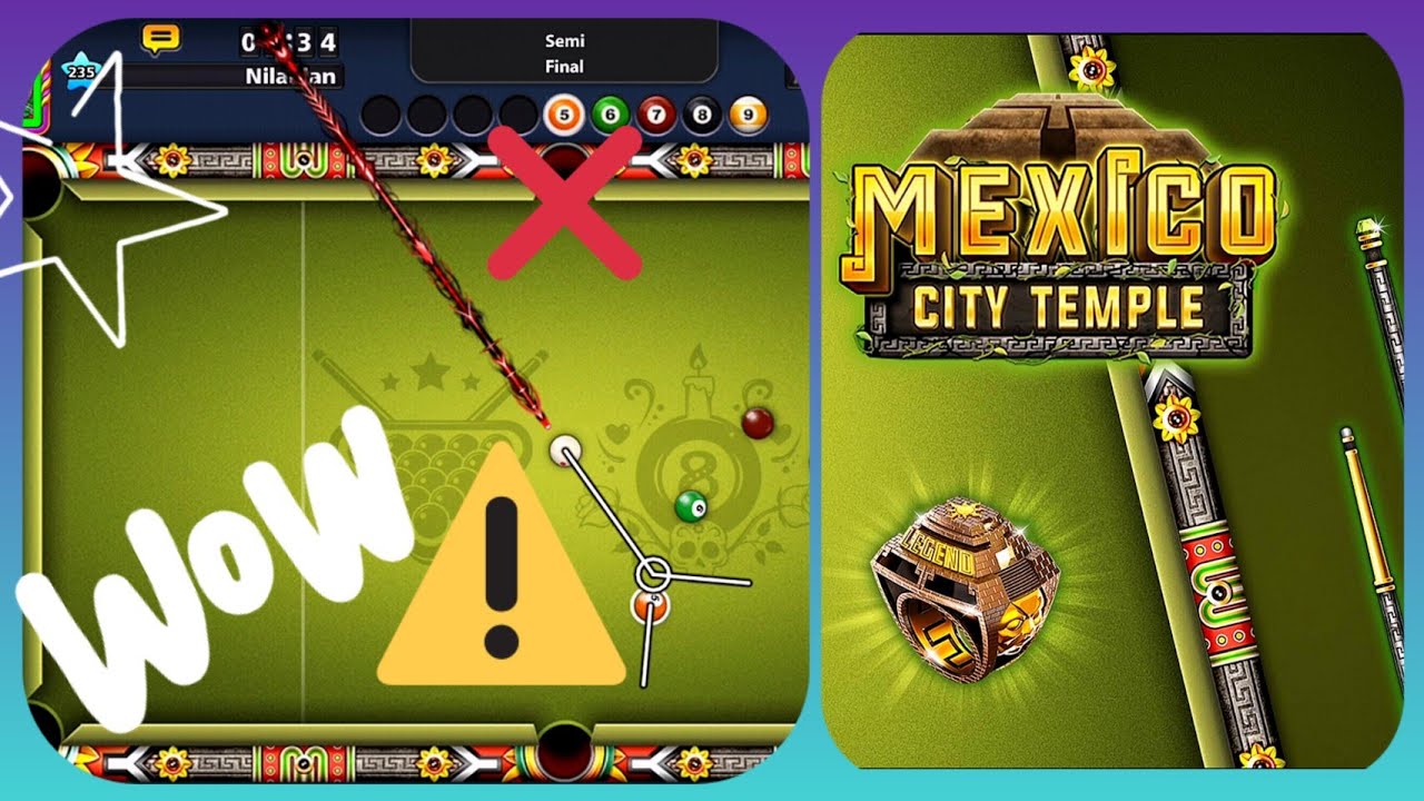 I played the MEXICO CITY TEMPLE Tournament in 8 Ball Pool - YouTube