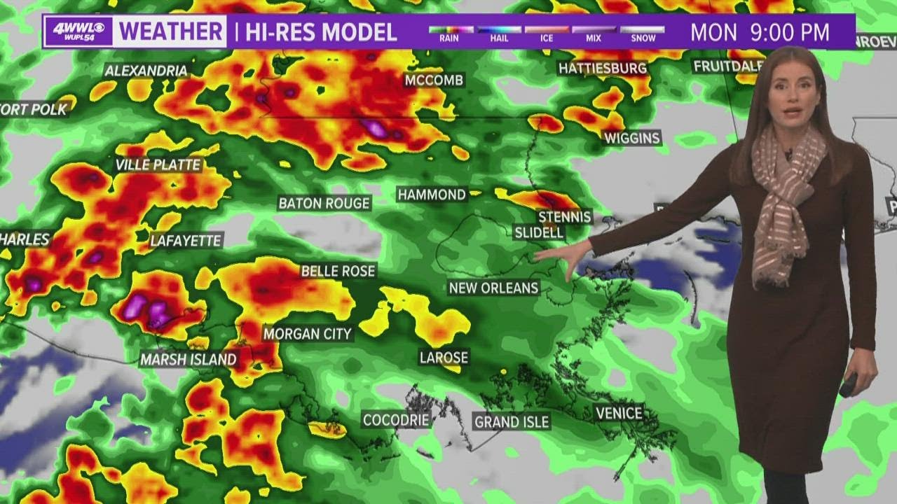 Rain moves in Monday night; a cold week is ahead - YouTube