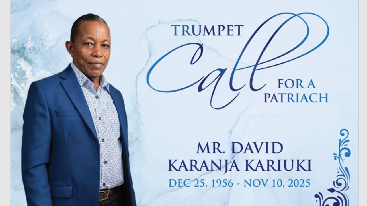 In Loving Memory of Mr David Karanja Kariuki - YouTube