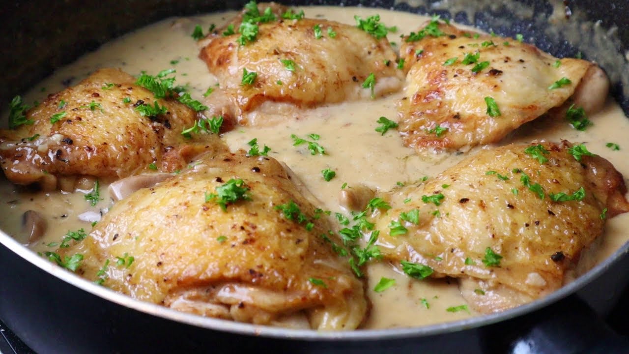 Chicken Fricassee - A Quick French Chicken Stew - YouTube