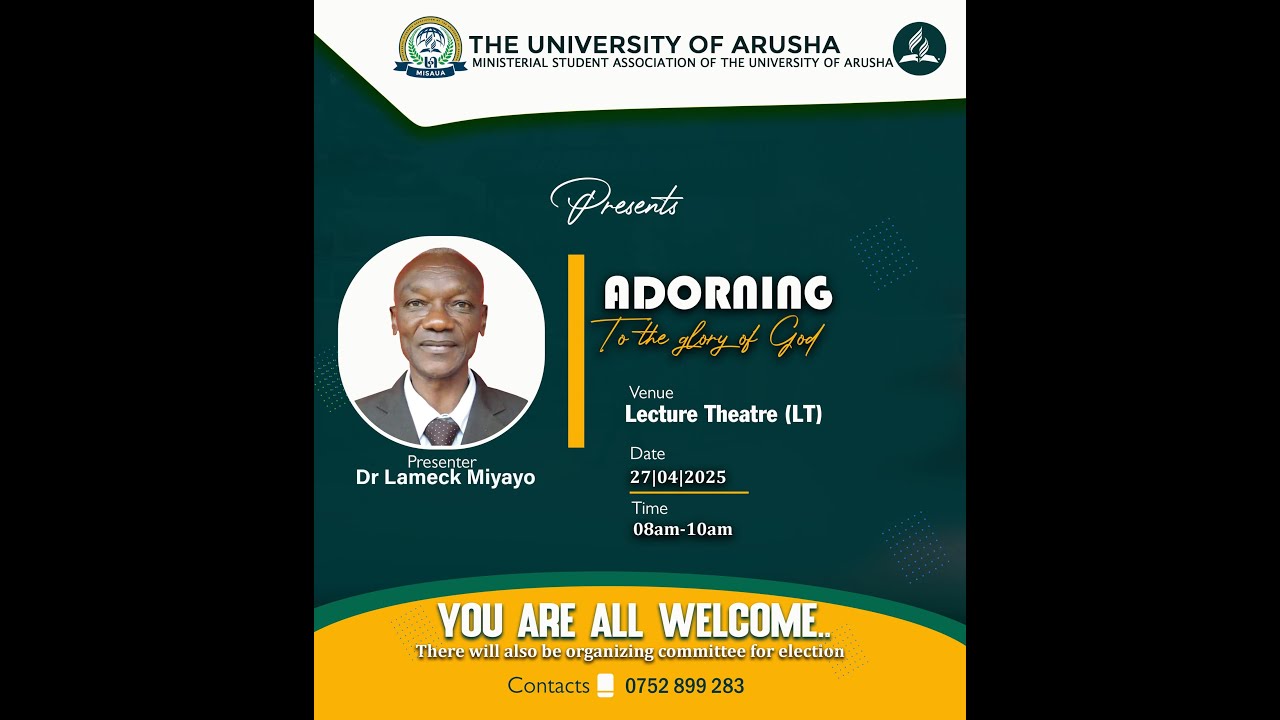 🔴LIVE : PRESENTATION| ADORNING TO THE GLORY OF GOD|PR&DR MIYAYO |MAY 04 ...