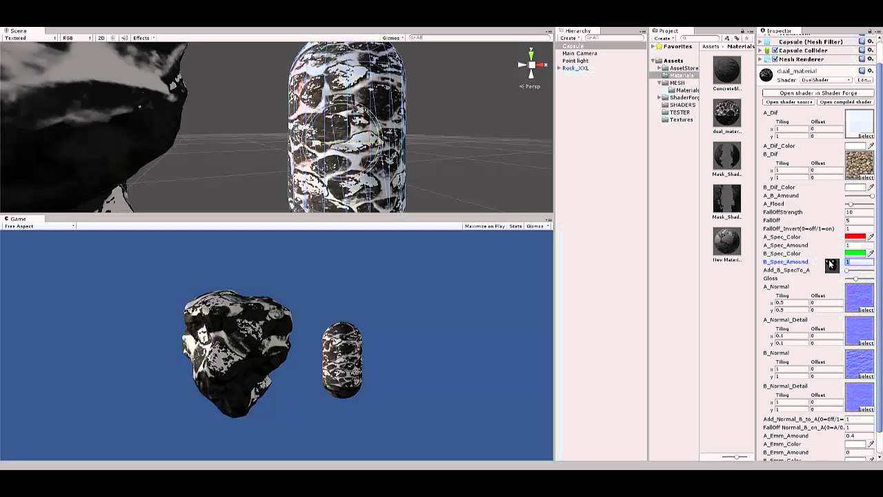 Unity: Snow Rock Material (Y-Ax orientated material) - YouTube