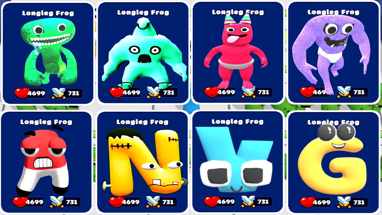 Merge Alphabet Lore Run vs Merge Garten Monster Fight, Russian Alphabet ...