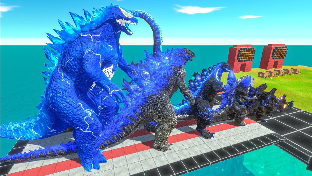 EVOLUTION of Blue Venom Godzilla Size Comparison VS Team Anti-Venom ...