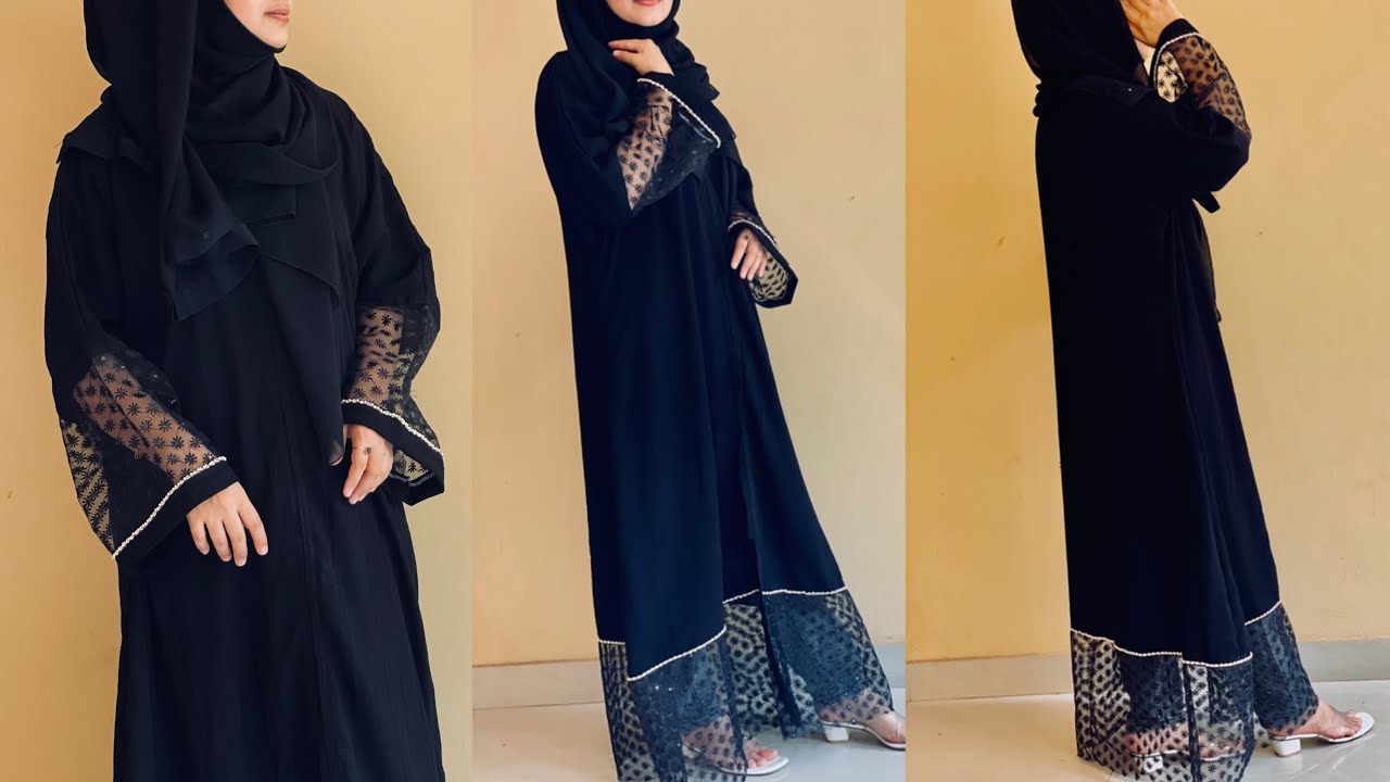 DIY : Latest Abaya / cutting and stitching/ easy abaya making # ...