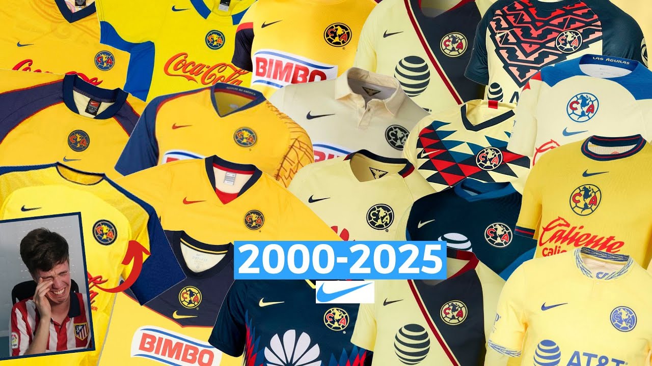 ¡REPASO TODOS los JERSEYS de CLUB AMÉRICA HECHOS por NIKE! ¡ADIDAS ...