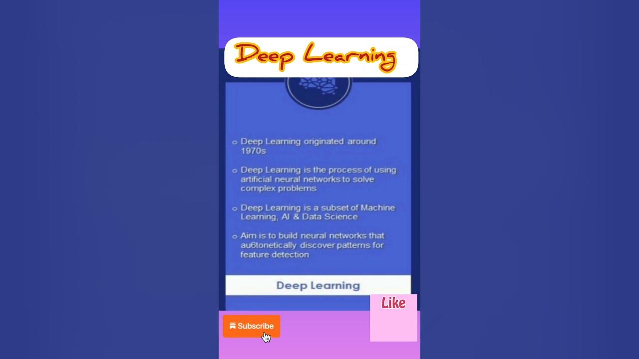 #deeplearning #deeplearningproject #deeplearningtutorial #shortsvideo ...