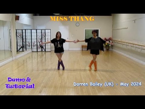 Miss Thang - Line Dance (Dance & Teach) | Darren Bailey | Regina Cheung - YouTube