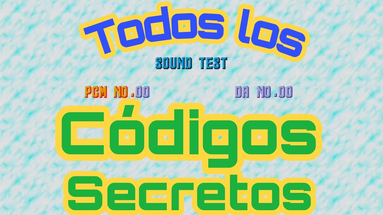 Todos los códigos secretos del Sound Test | Sonic CD - YouTube