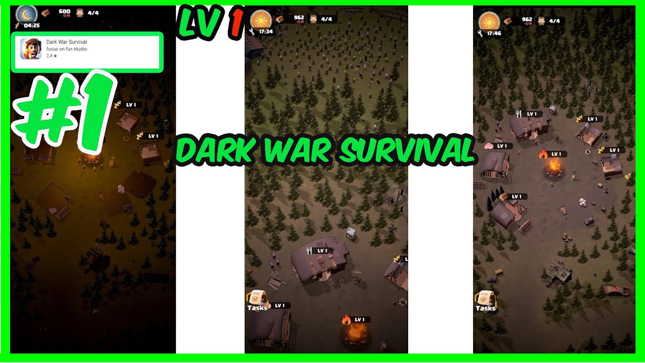 Dark War Survival} aku mencoba naik level - YouTube