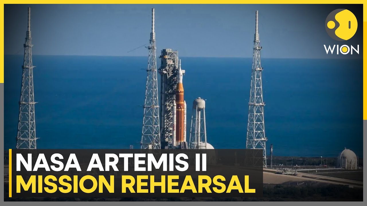 NASA Begins Wet Dress Rehearsal For Moon Mission | WION News - YouTube