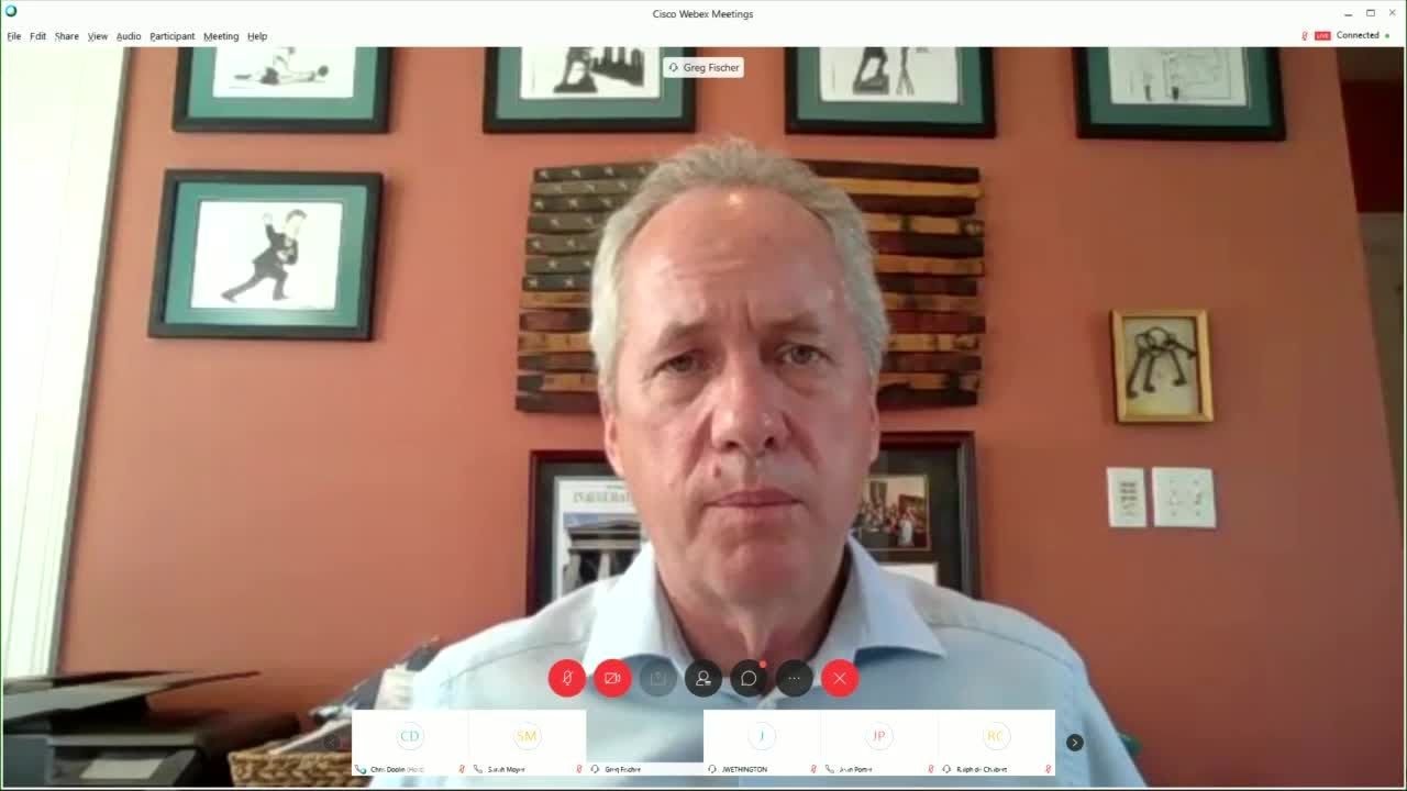 WATCH: Louisville Mayor Greg Fischer, city officials update on 60 COVID ...