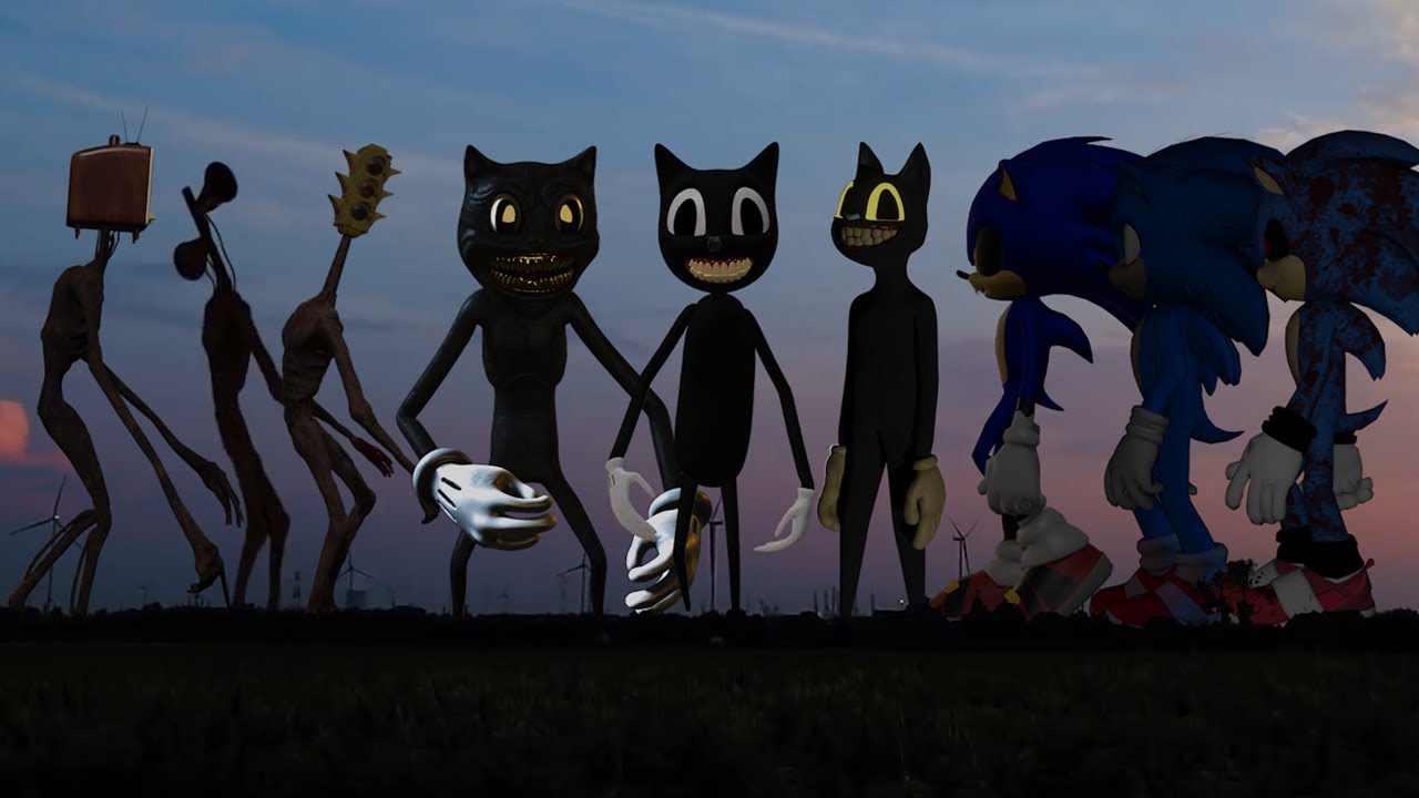 TEAM Siren Head, Traffic Light Head & TV Head VS TEAM Sonic The ...