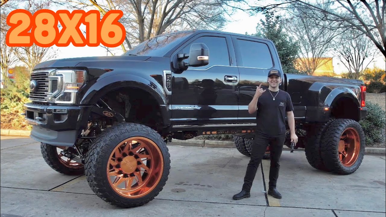 ANY LEVEL LIFT 2022 Ford F450 on 28x16 COPPER JTX Wheels | Lifted ...