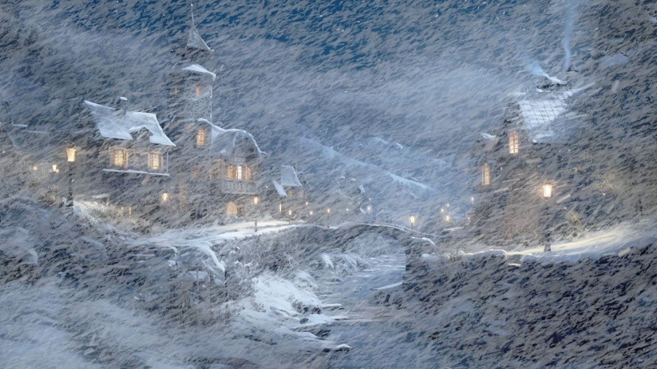 Whirling Wind Sounds & Fierce Snowstorm | Harsh Blowing Snow & Extreme ...