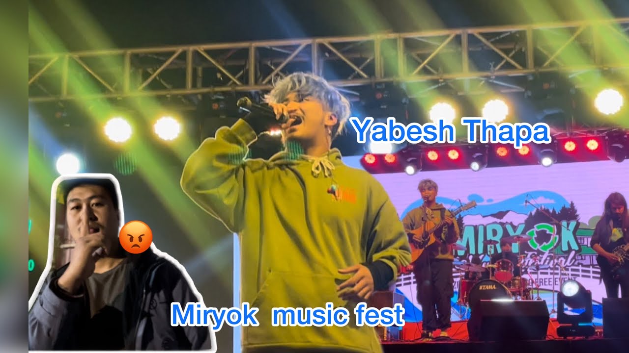 Yabesh Thapa Performing liveConcert In MIRYOK Fest/Day1/Meet upwith ...