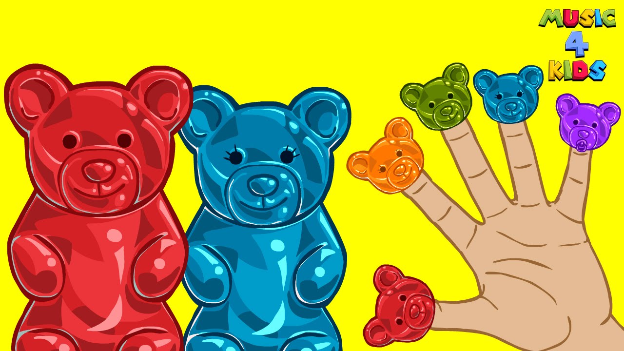 🌟 GOLD BEARS HARIBO 🔊 Finger Family | Nursery Rhymes | Cartoons for ...