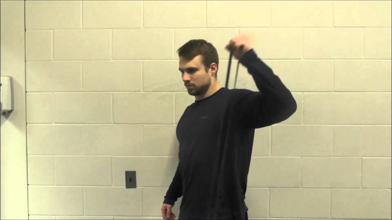 Cuban Press External Rotation Band Isometric - YouTube