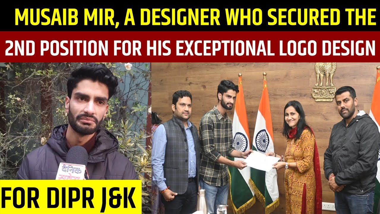 Musaib Mir, a designer who secured the 2nd position for his exceptional ...
