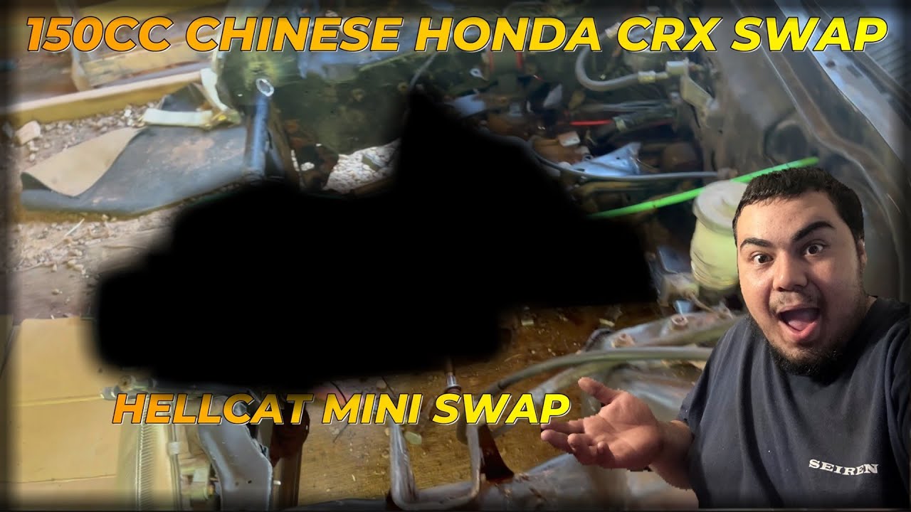 Mini HELLCAT Engine in the Old DRAG CRX Body!!! (MUST WATCH) - YouTube