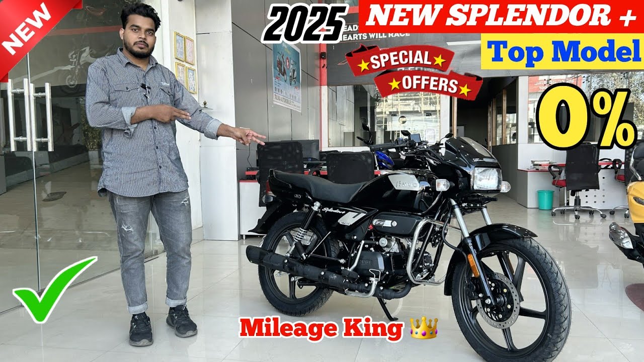 New 2025 Hero Splendor+ Xtec Disk Top Model Finance Review | On Road ...