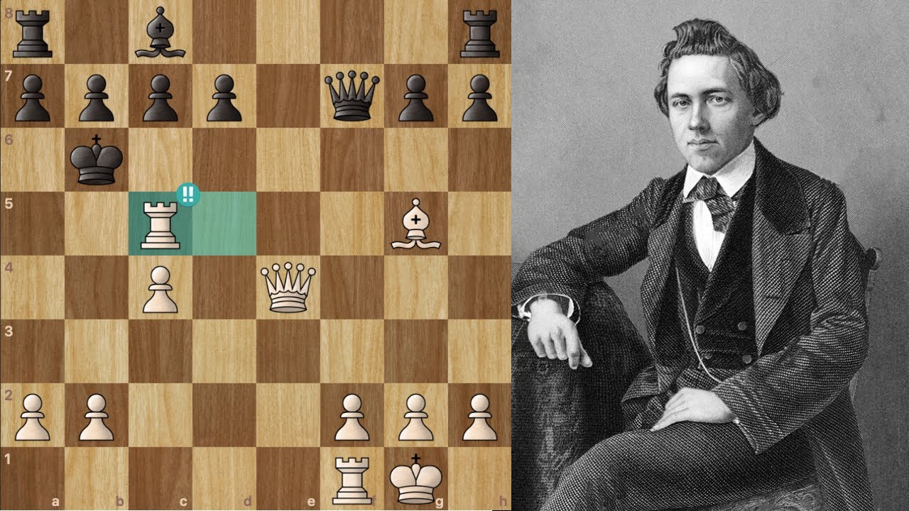 🔥🔥Paul Morphy's brilliant Rook Exchange sacrifice and checkmate idea !!🔥🔥 - YouTube
