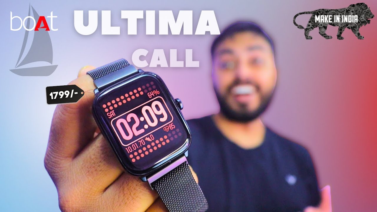 Boat ULTIMA Call Newly Launched Bluetooth calling smartwatch | Unboxing ...