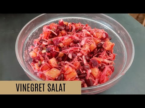 Vinegret Salat mit rote Bete |Vinaigrette Salat (ВИНЕГРЕТ) |  russischer Salat original