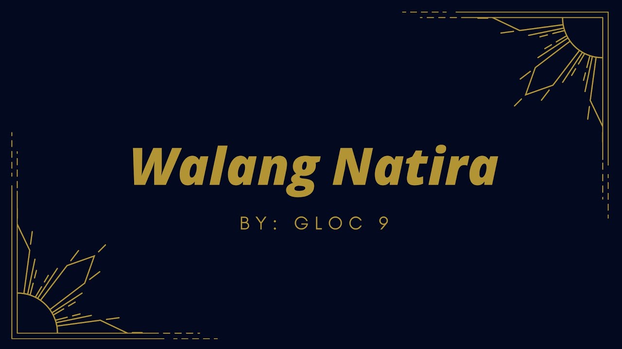 Gloc 9 - Walang Natira (Lyrics) - YouTube
