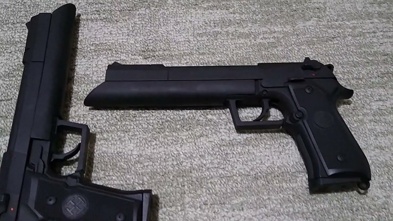 Equilibrium Grammaton Cleric Beretta replica prop finished 2x - YouTube